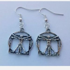 Jewelry | New The Vitruvian Man Leonardo Da Vinciearrings | Poshmark